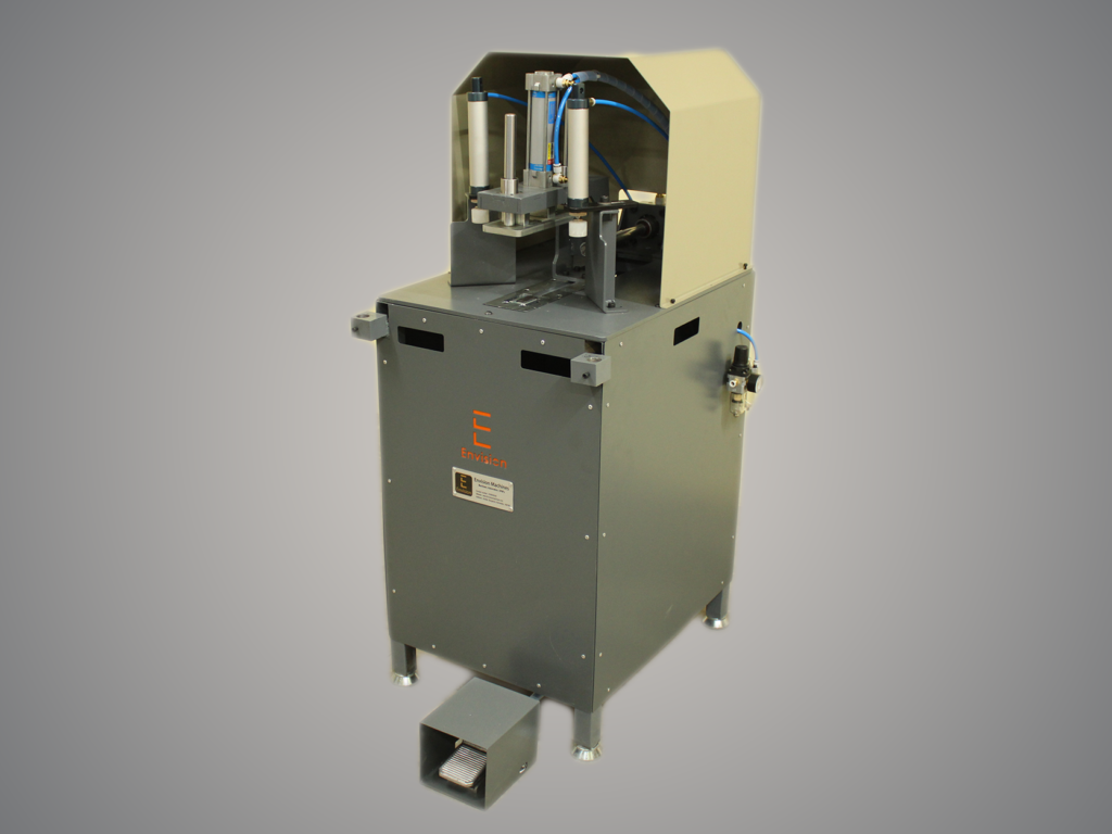 UPVC semi-auto corner cleaning machine - Envision machines